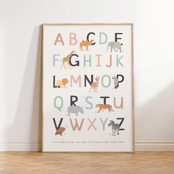 Safari Alphabet - Etsy