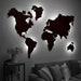 Modern LED Laser Cut World Map Mural Decorative Large Travel Wood Wall ...