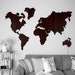 Modern LED Laser Cut World Map Mural Decorative Large Travel Wood Wall ...