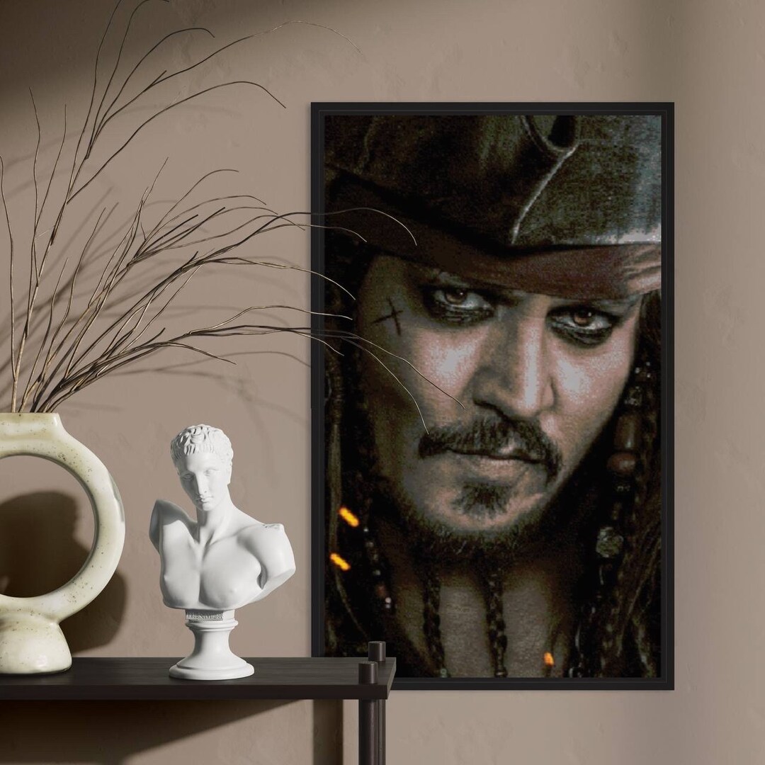 Cross Stitch Pattern.johnny Depp.pdf File. Fast Loading. Jack Sparrow X ...