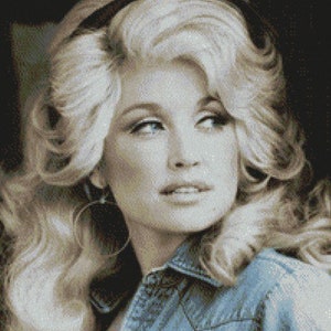 Cross Stitch Pattern Dolly Parton, PDF File Dolly Parton, Singers ...
