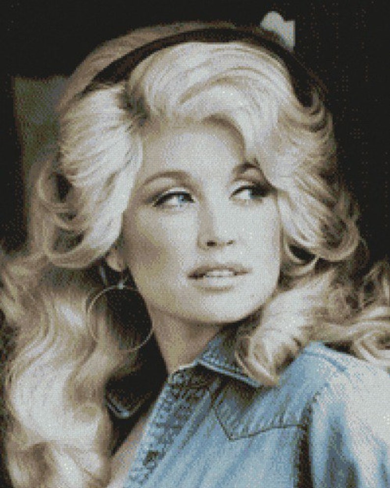 Cross Stitch Pattern Dolly Parton, PDF File Dolly Parton, Singers ...