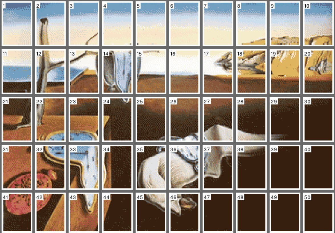 Cross Stitch Pattern.the Persistence of Memory Salvador Dali.pdf File ...