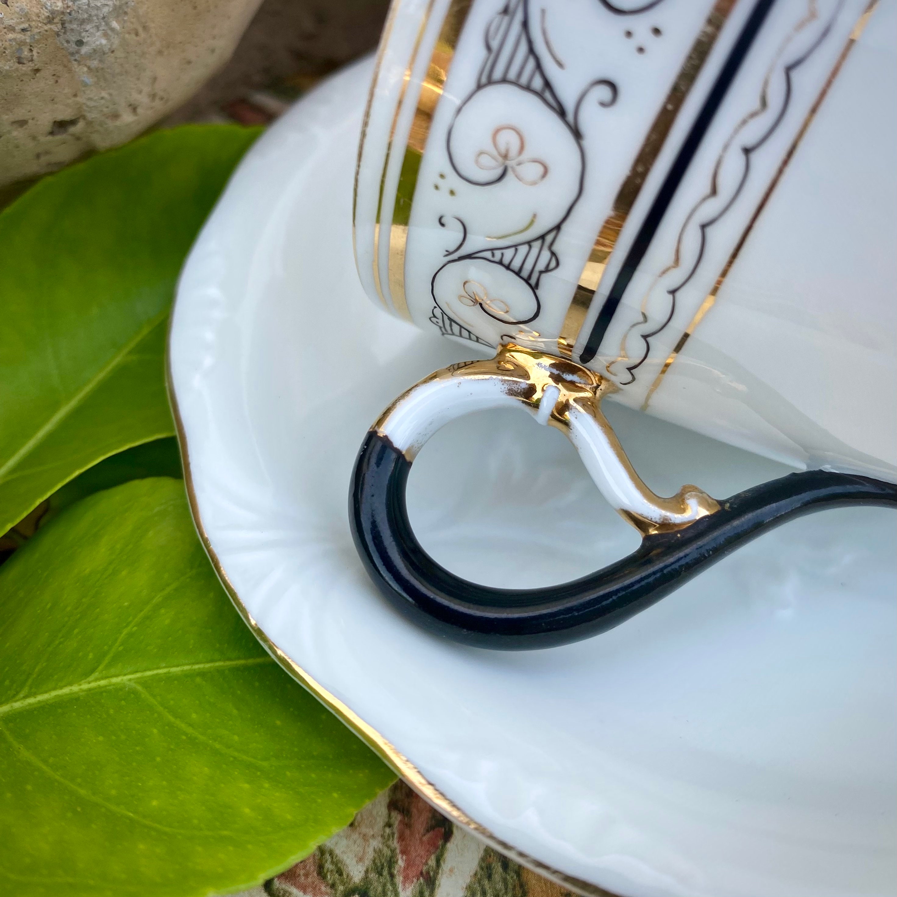 Antique Porcelain Cup With Saucer - Etsy