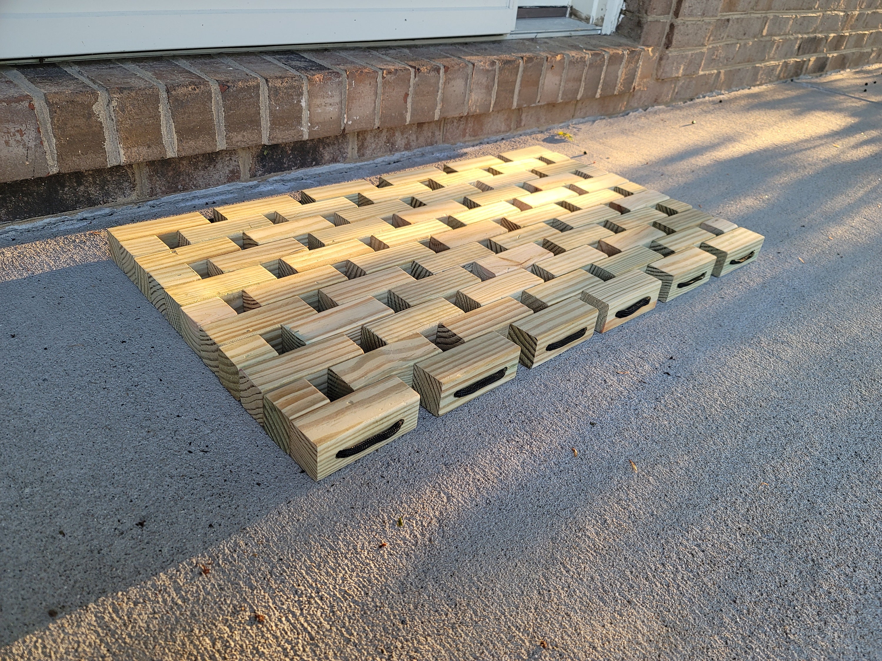 Wooden Door Mat - Etsy