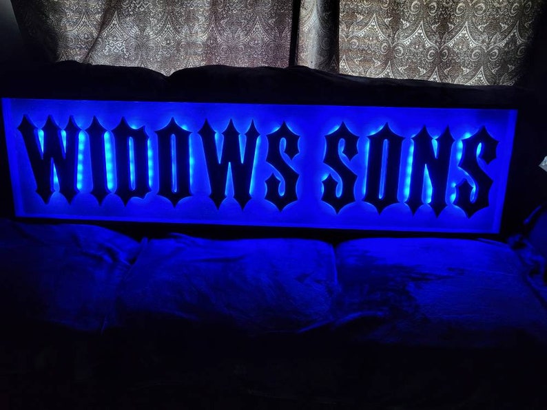Widows Sons Large LED Sign - Etsy