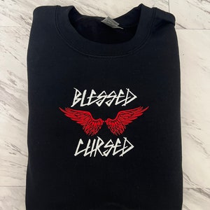 Blessed-cursed Sweatshirt - Etsy