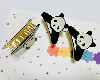 Panda Hair Clips | Etsy