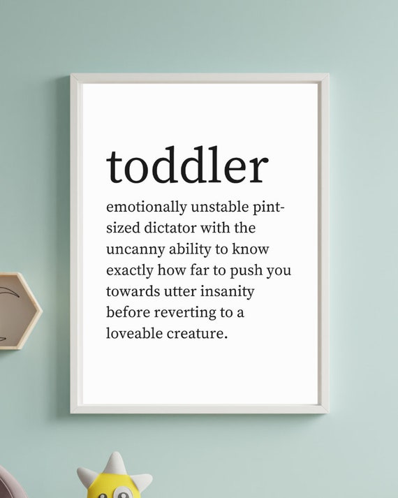 Toddler Text Children's bedroom print toddler room | Etsy