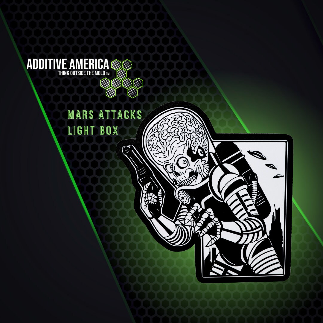 Mars Attacks LED Lightbox Sign - 3D Printed - Etsy