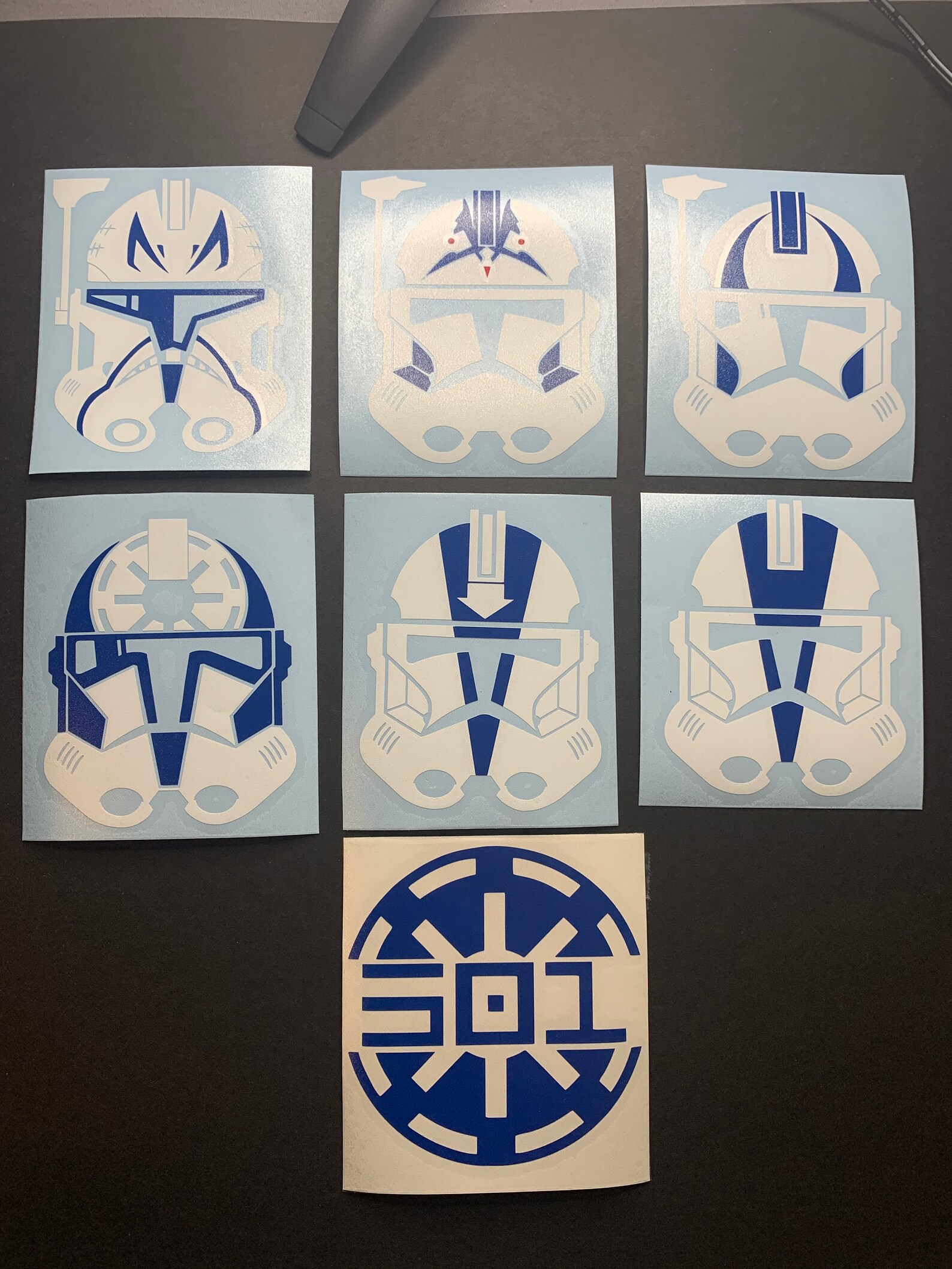 Star Wars clone wars 501st Legion permanent vinyl decal | Etsy