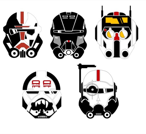 Bad Batch Star Wars Clone Force 99 permanent vinyl decal. | Etsy