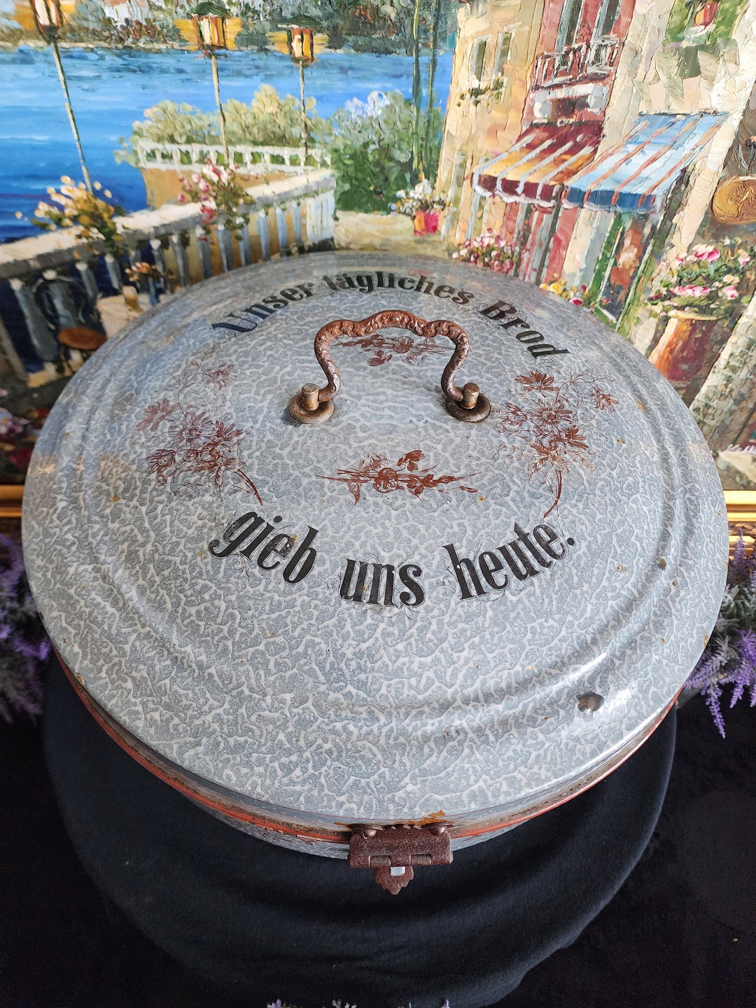 Extremely "rare" German Enamelware Bread Box. - Etsy