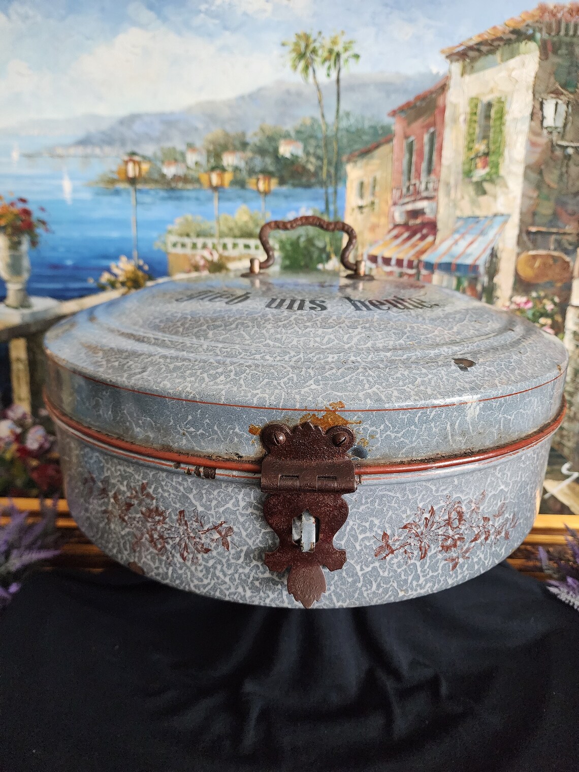 Extremely "rare" German Enamelware Bread Box. - Etsy
