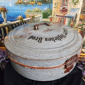Extremely "rare" German Enamelware Bread Box. - Etsy