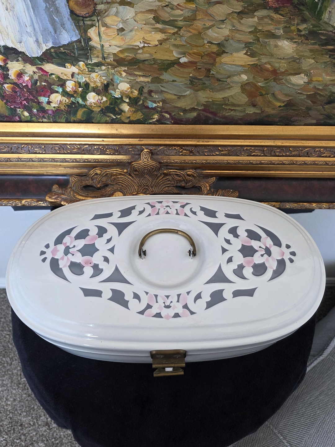 Rare German Enamelware Bread Box in Mint Condition - Etsy