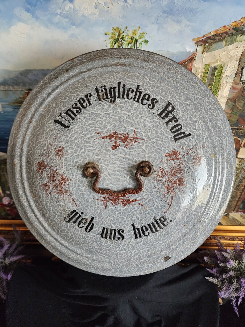 Extremely "rare" German Enamelware Bread Box. - Etsy
