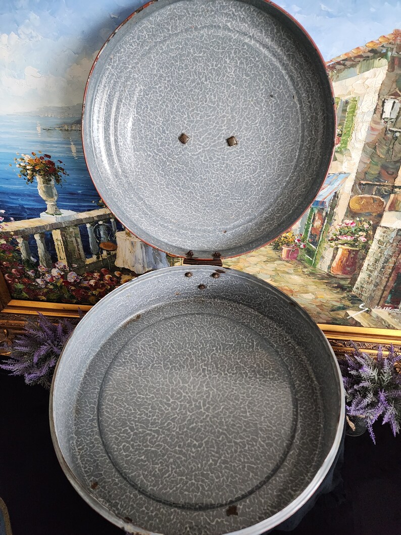 Extremely "rare" German Enamelware Bread Box. - Etsy