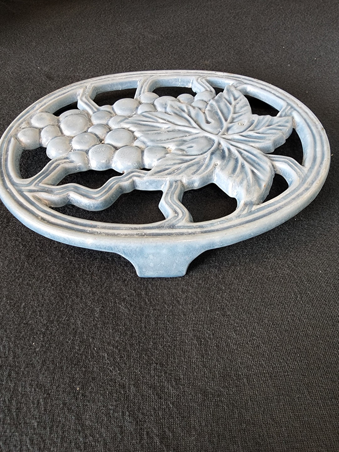 Vintage, Enamelware Pot Holder. - Etsy