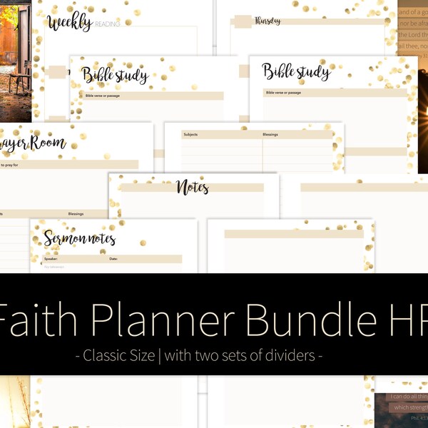 Faith Planner Insert - Etsy