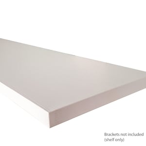 22cm ,25cm,19.2cm,14.2cm Deep Wall Shelves. White Feelwood Pinegrain ...