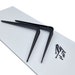 19.2cm, 22cm, 25cm Deep Wall White Shelf With Brackets. White Colour ...