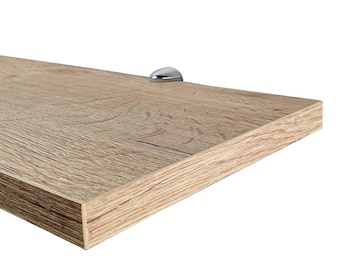 Any Size Between 15cm - 25cm Deep Wall Shelves With "l" Raw Steel ...