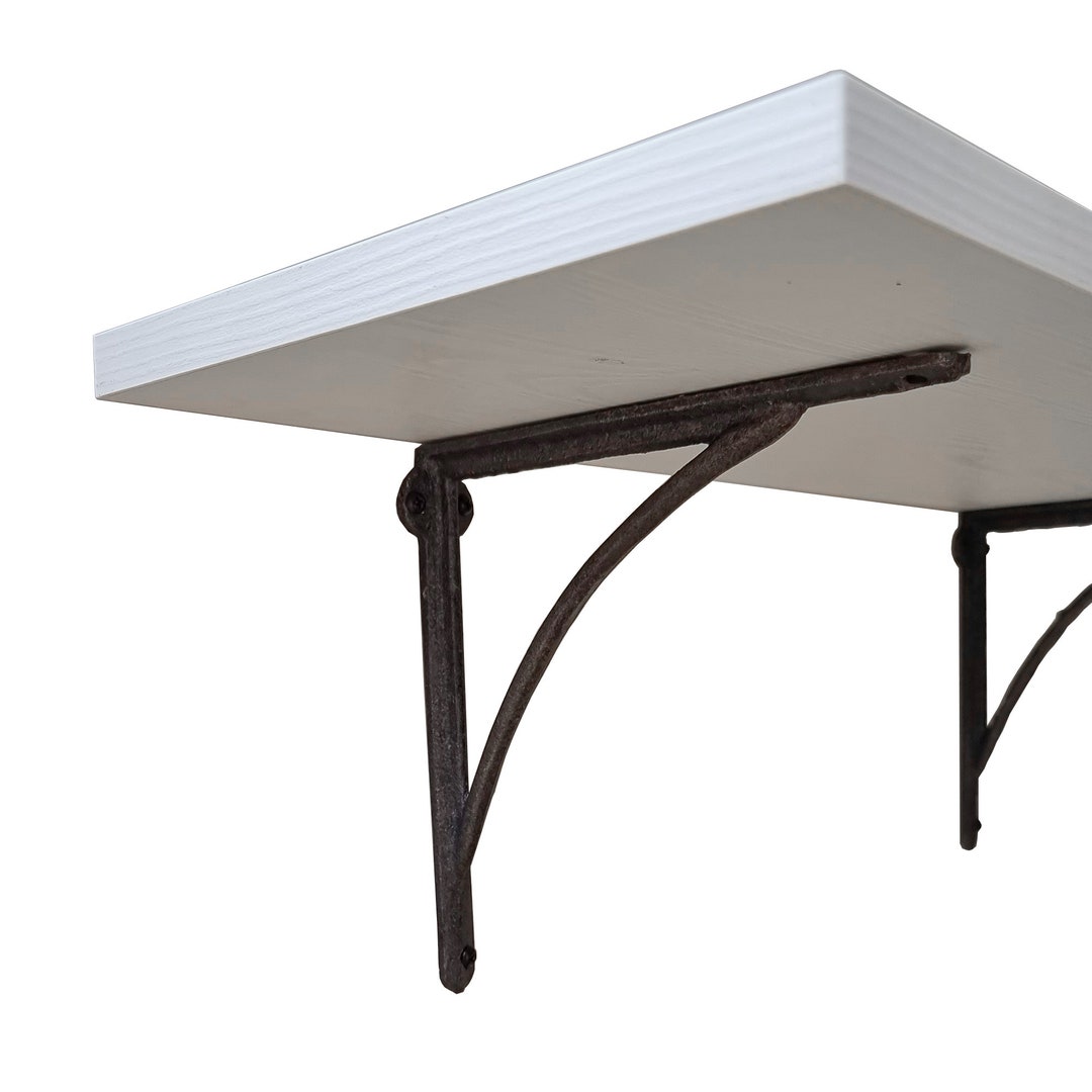 27cm, 30cm, 33cm, 35cm, 37cm, 40cm Deep Wall Shelves With Classic Arch ...