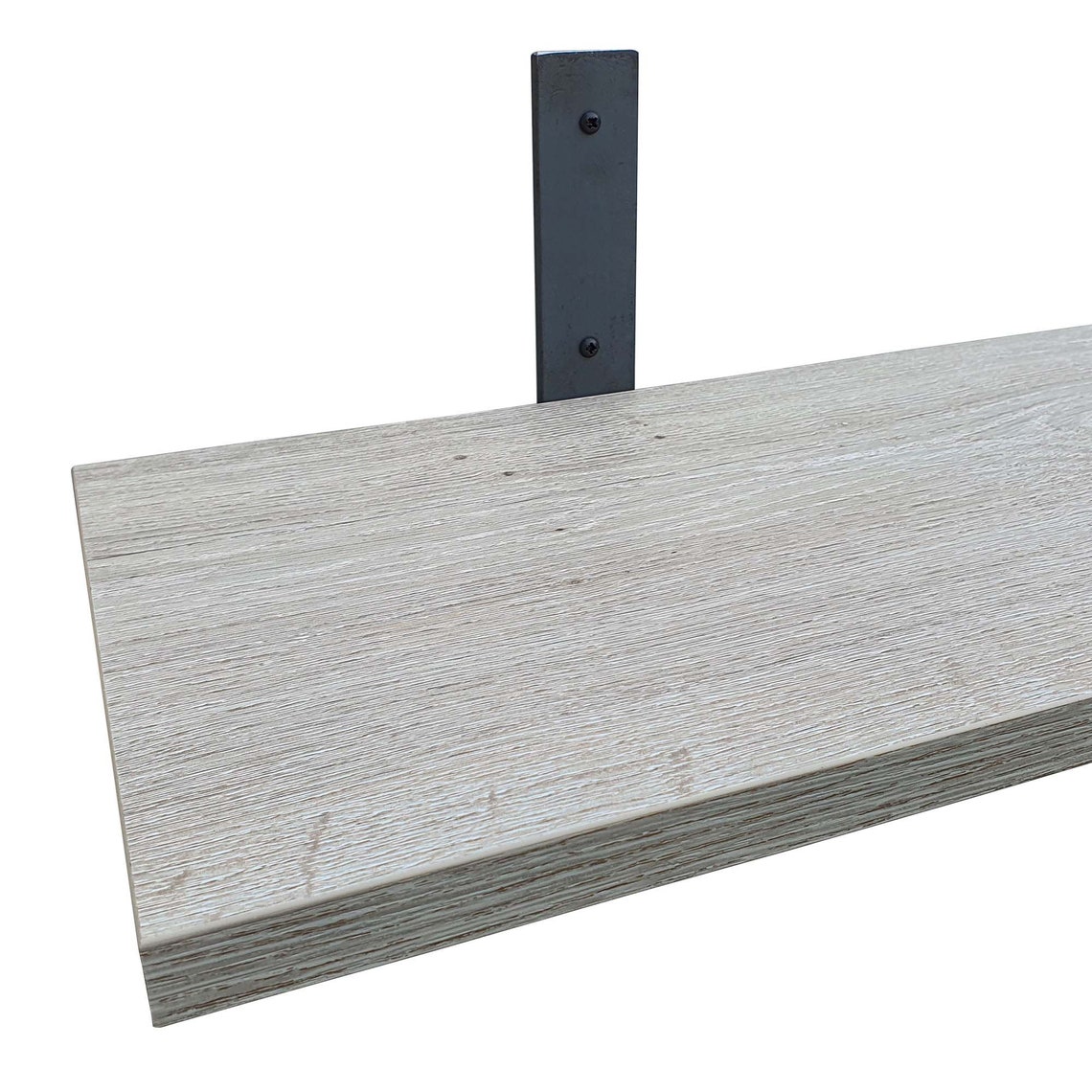 Any Size Between 15cm - 25cm Deep Wall Shelves With "l" Raw Steel ...