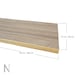 Any Size Between 15cm - 25cm Deep Wall Shelves With "l" Raw Steel ...