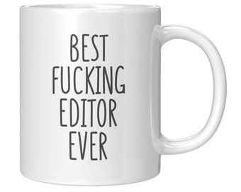 Funny Editor Mug, Cute Coffee Cup Gift, Badass Miracle Worker - Etsy