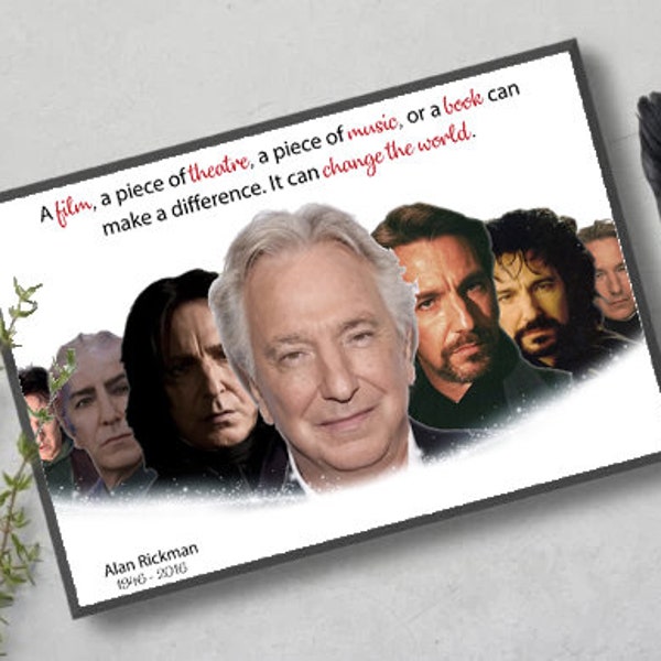 Alan Rickman Quote - Etsy