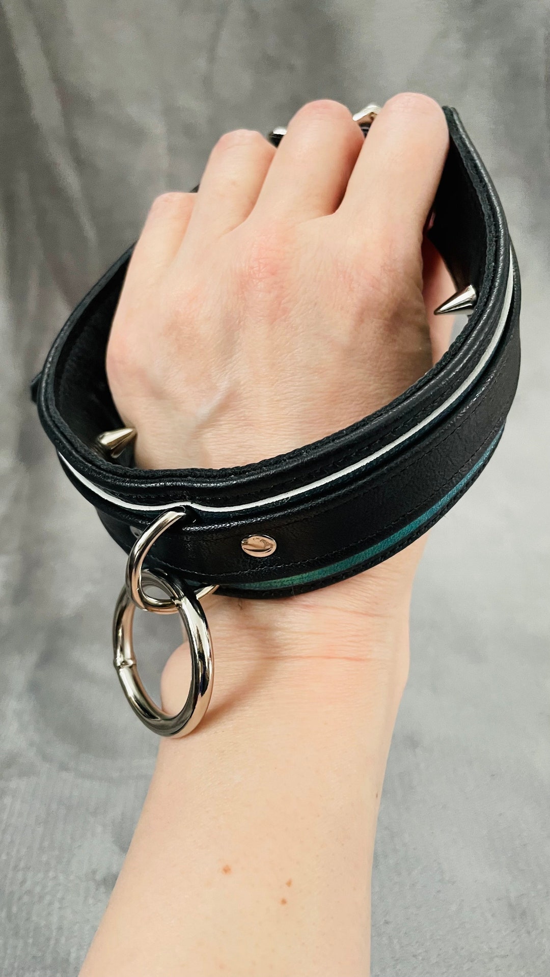 Poison Garden Leather O-ring Collar by Loquaciousleatherco - Etsy
