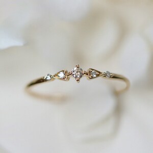 Minimalist Ring Thin Ring Dainty Ring Stack Ring Engagement Ring 925 ...