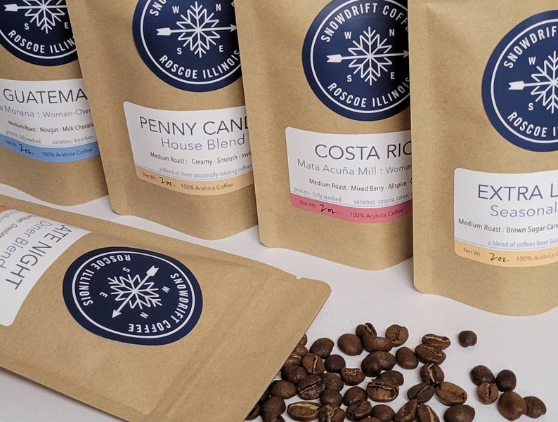 Coffee Gift Box - Set of 5 - 2oz Samplers - Etsy