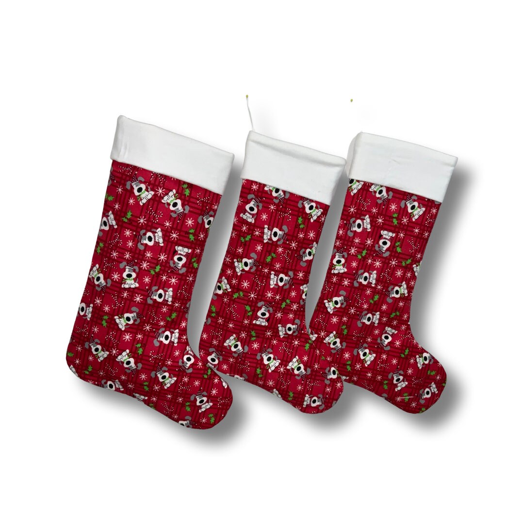 Handmade Christmas Stockings Including Gingerbread, Reindeer, Baking ...