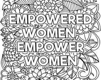 Inspirational Digital Coloring Print - No Force Greater - Etsy