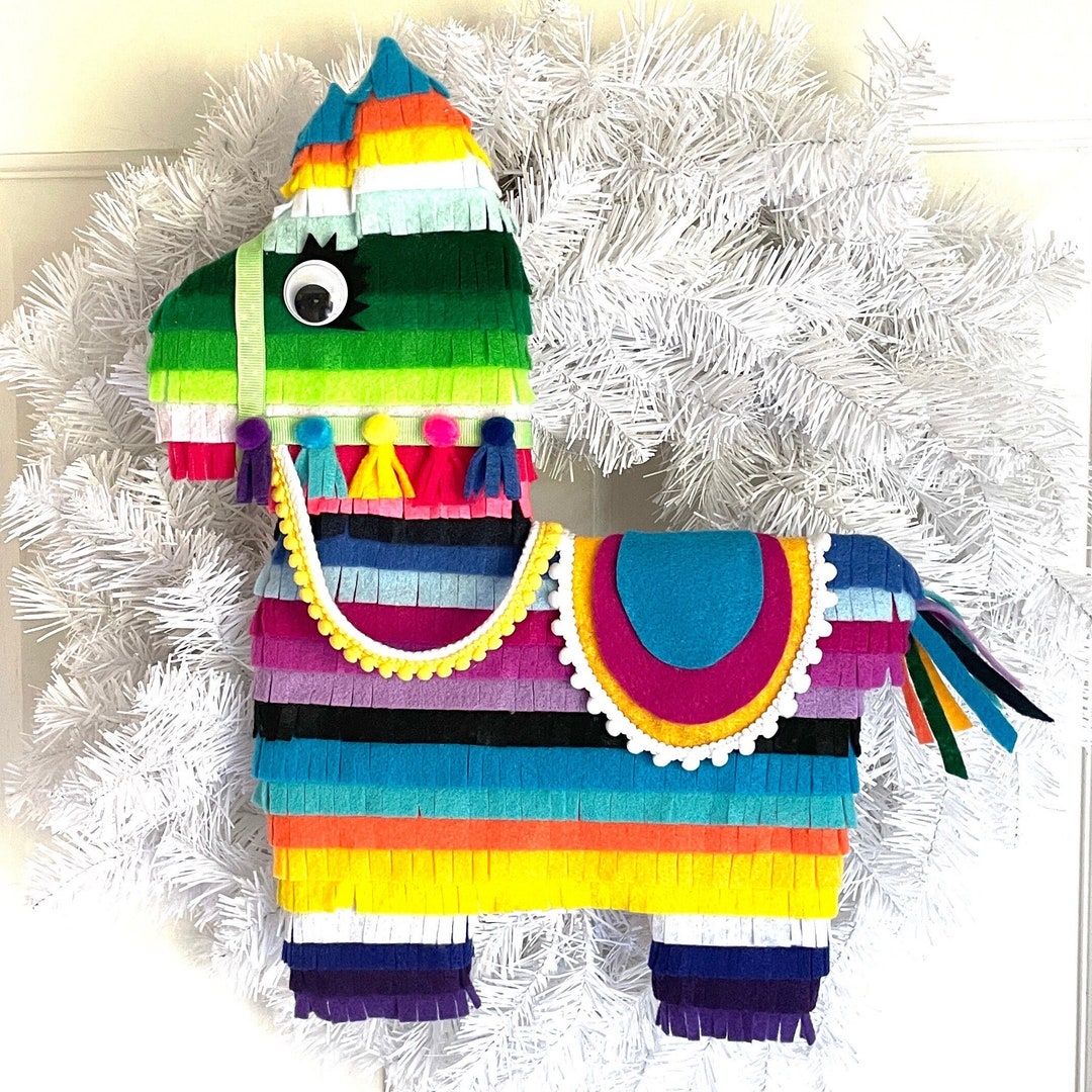 Fiesta Piñata Wreath Attachment With Fiesta Colors and Loads of Details ...