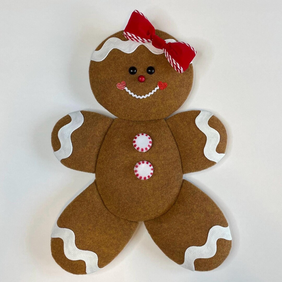 Gingerbread Girl Wreath Attachment, Kitchen Cabinet Embellishment ...