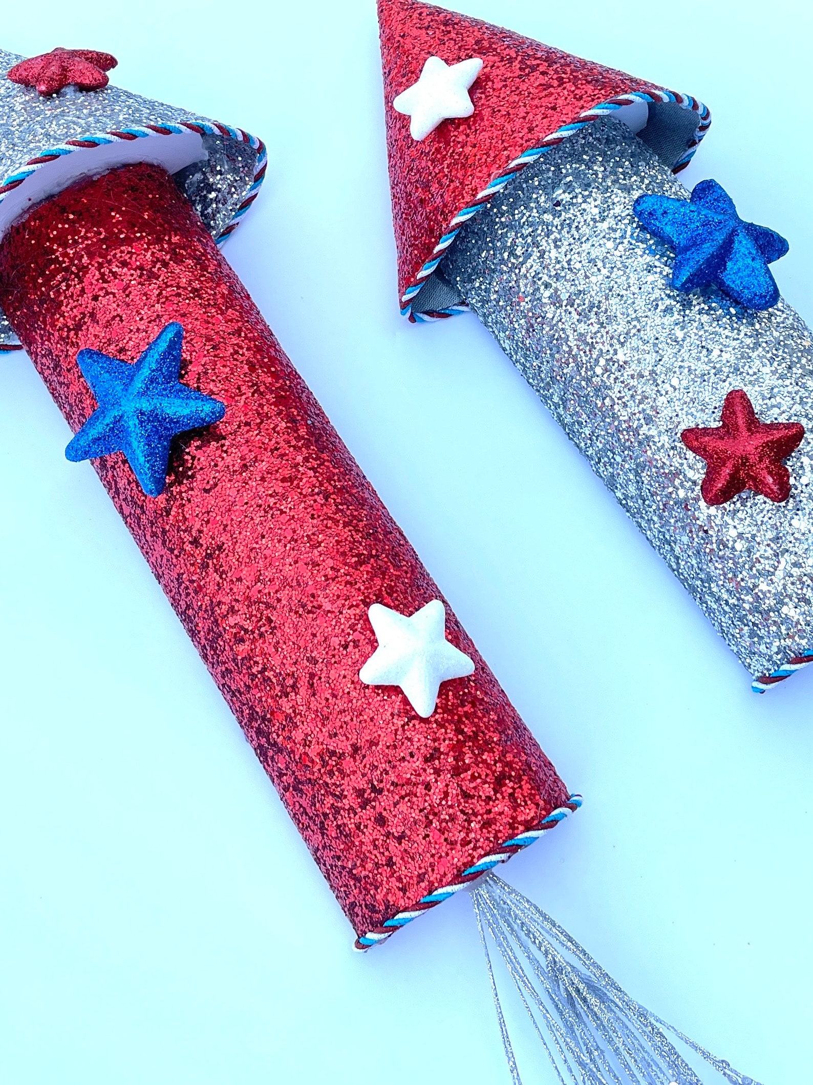 Patriotic Fourth of July Fireworks Rocket Wreath Attachment - Etsy