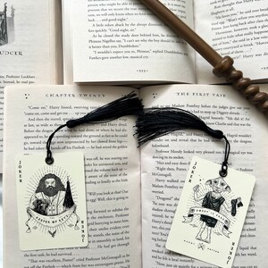 Magical Playing Card Bookmarks Sorting House Bookmark Wizarding School ...
