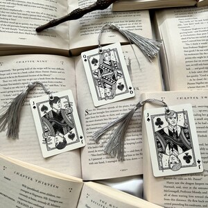 Magical Playing Card Bookmarks Sorting House Bookmark Wizarding School ...