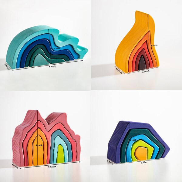 Wooden Stacking Toys - Etsy