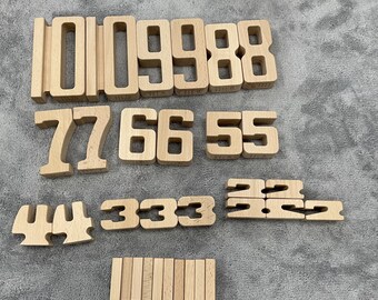 Wooden Number Blocks | Etsy