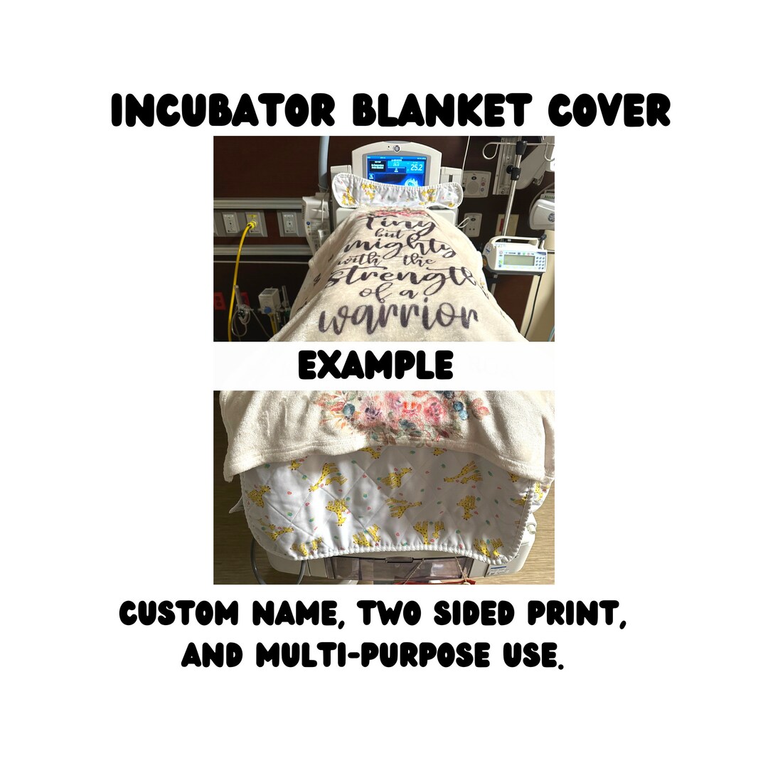 NICU Incubator Blankets Two Sided Custom Name Tiny and Mighty NICU Baby ...