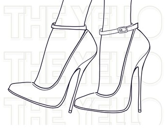 High Heels Coloring Pages