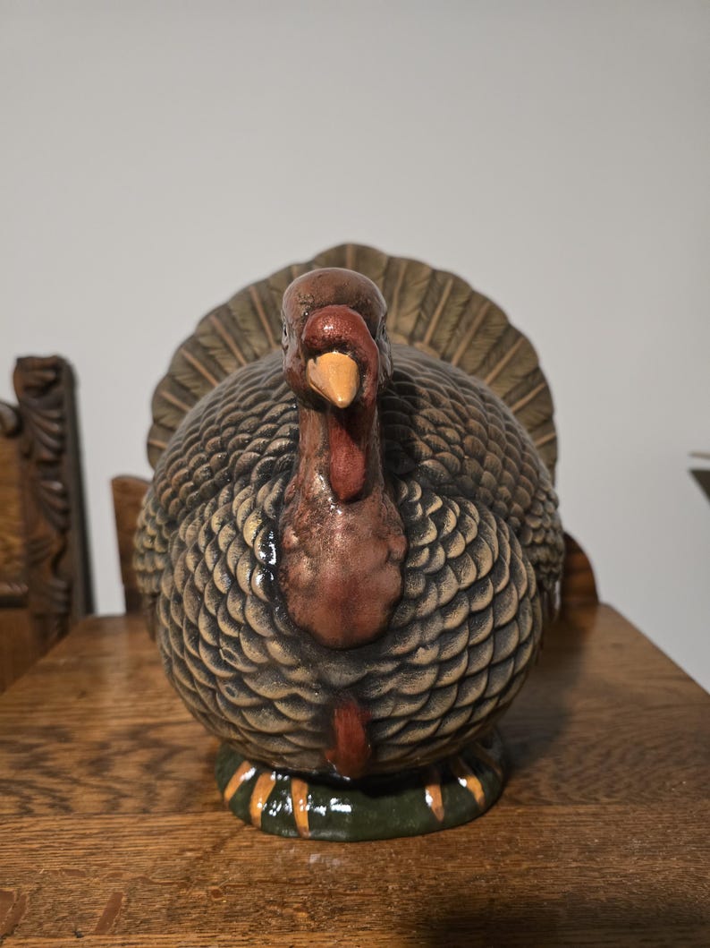 Hand Painted Ceramic Turkey - Etsy
