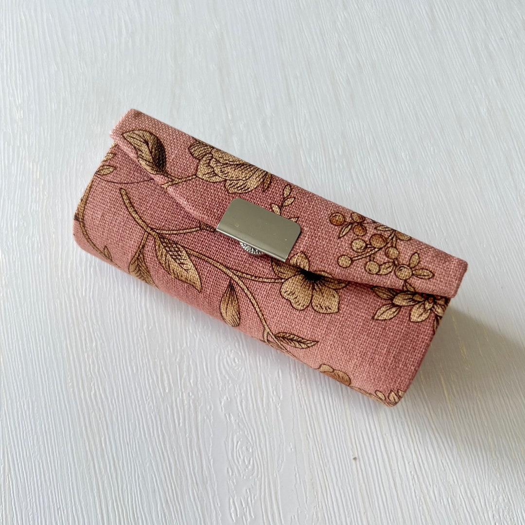 Handmade Cotton Lipstick Case Vintage Lipstick Case Printed Floral ...