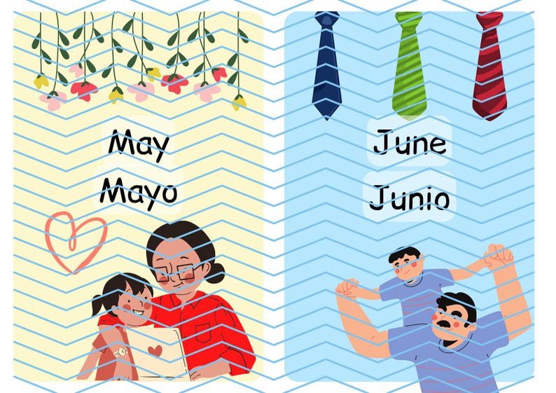 Bilingual Months of the Year Printable – English & Spanish Calendar ...