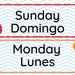 Printable Bilingual Days of the Week | English–spanish Learning Poster ...